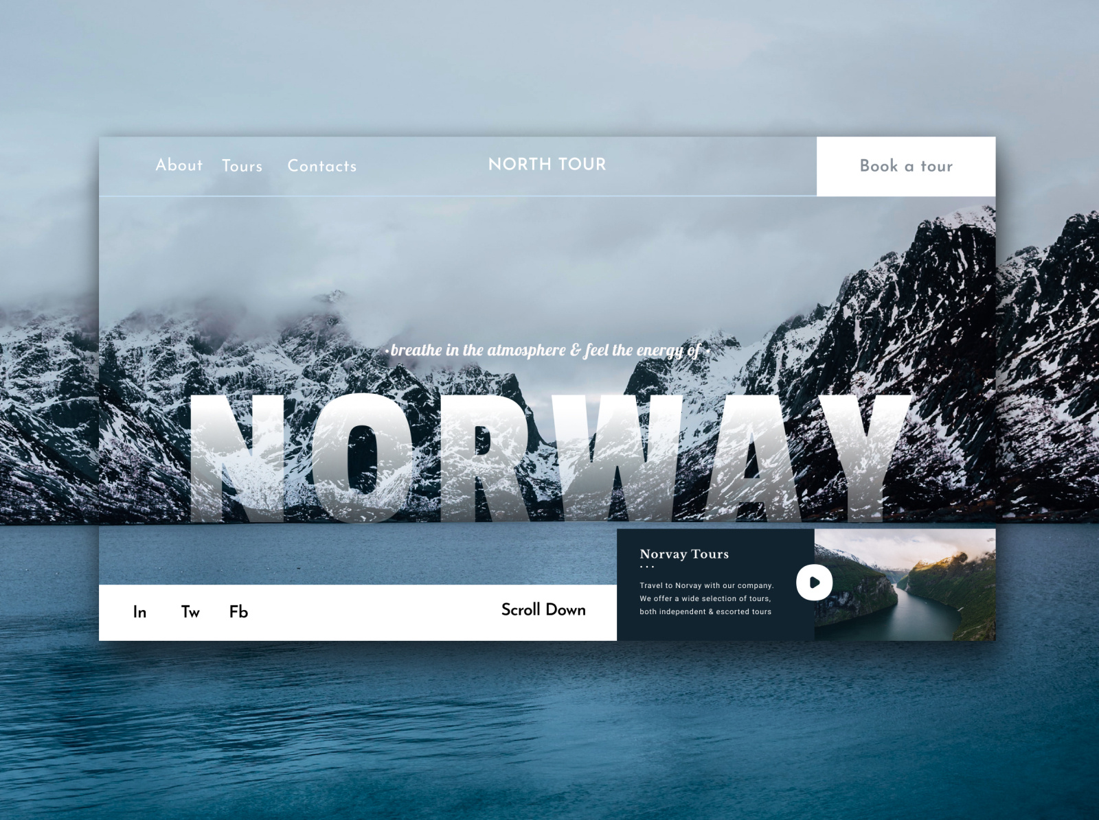 Concept Tour & Travel - Landing Page by Yehor on Dribbble