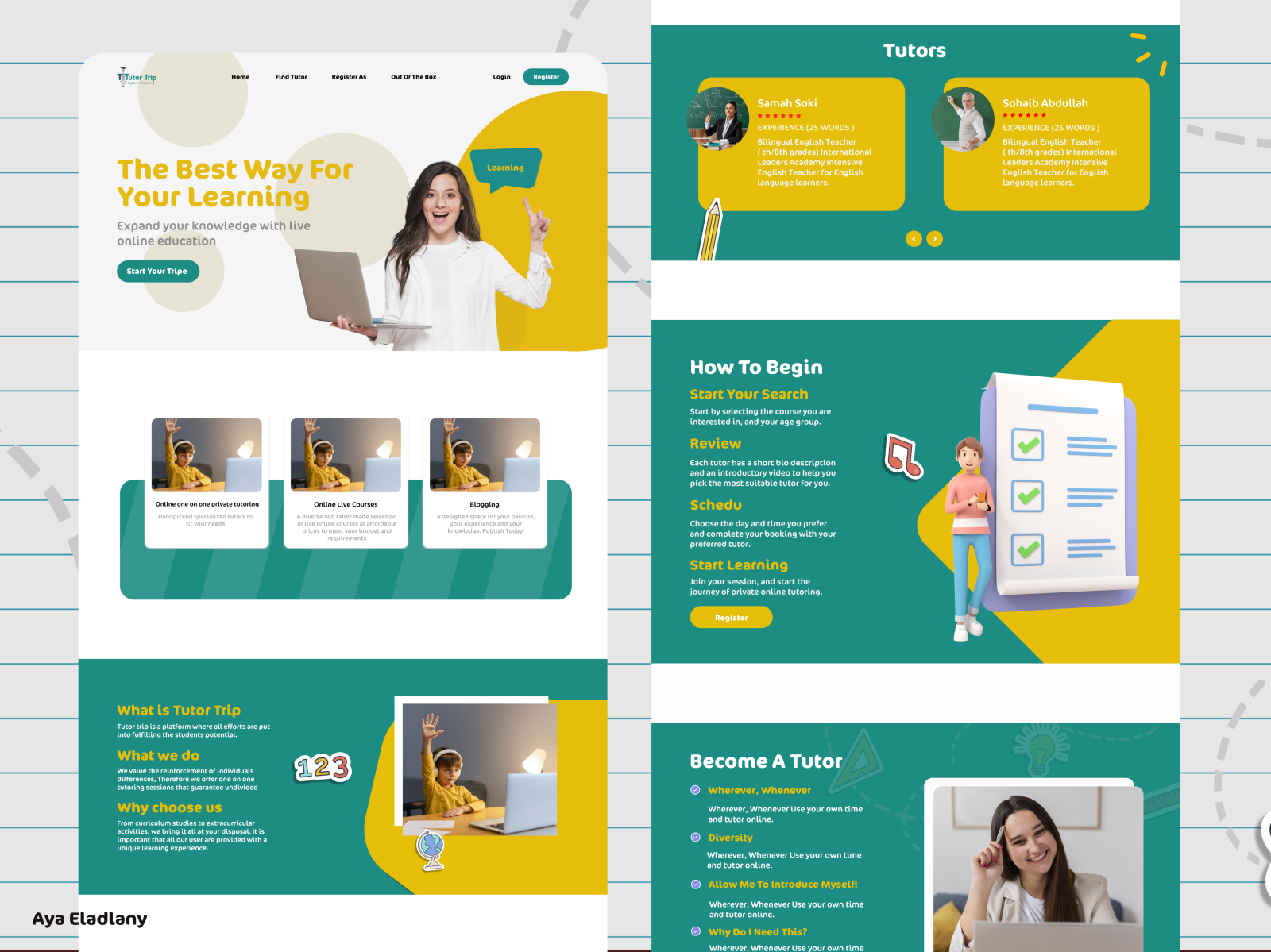 learning web by aya eladlany on Dribbble
