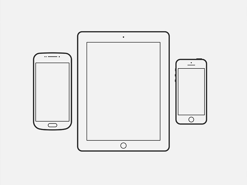 Device Outlines by Andreas van der Griendt on Dribbble