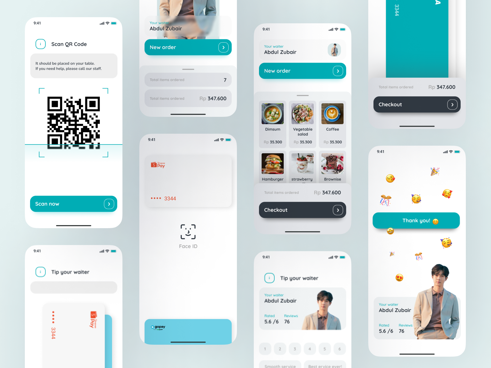 UI Design - The Order Food Menu Mobile Application by Abbrar Kasim on ...