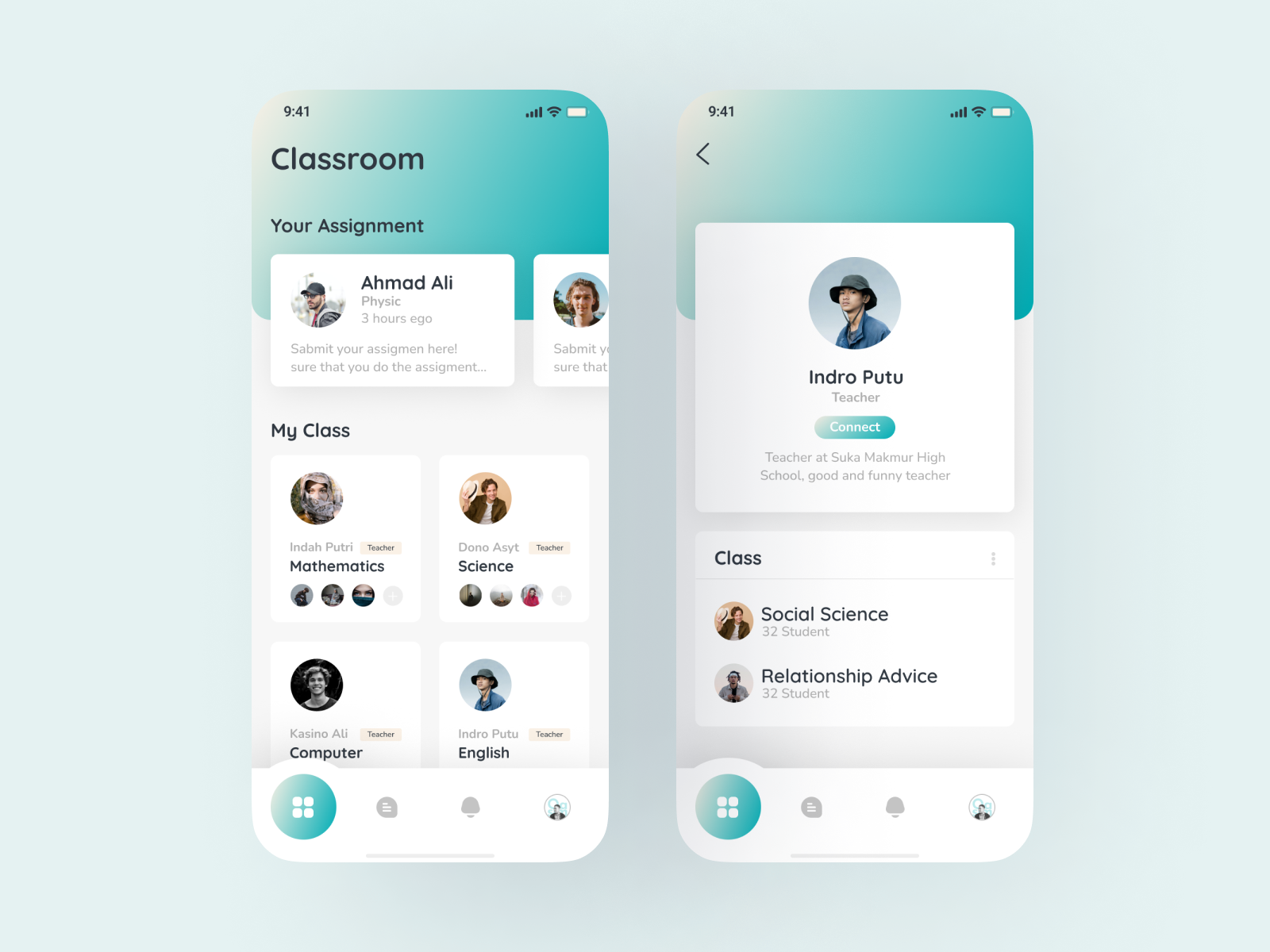 Redesign UI - Google Classroom Mobile app by Abbrar Kasim on Dribbble