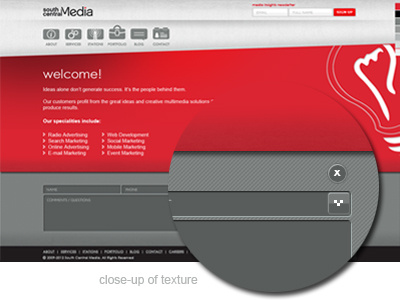 Scm Website by Kimberley Richardson on Dribbble