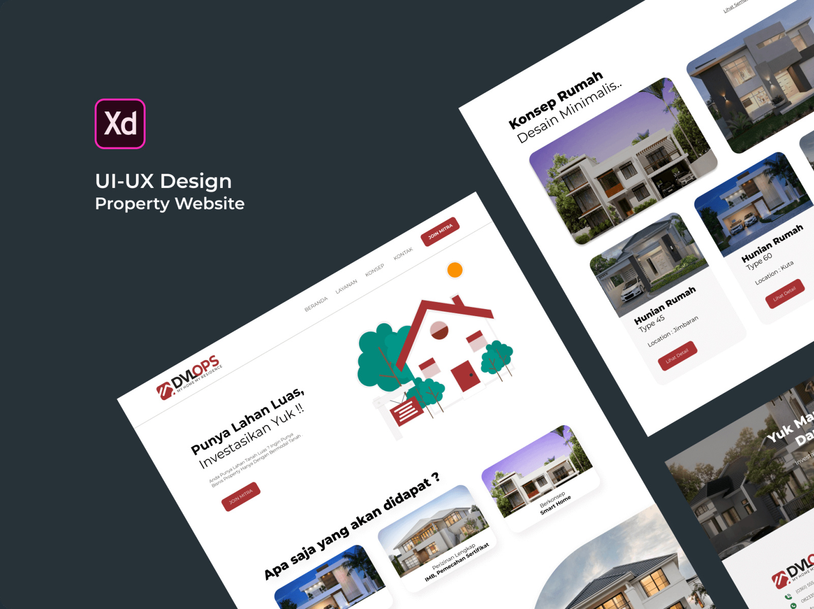 UX/UI Website Design - Landing Page Property by Devin Nuriansyah on ...