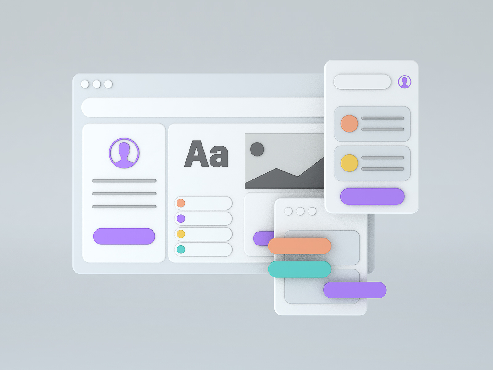 UI Design - Render by Jack Huaman on Dribbble