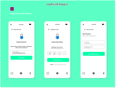 Forgot Pasword Screens by Nahin Khan on Dribbble