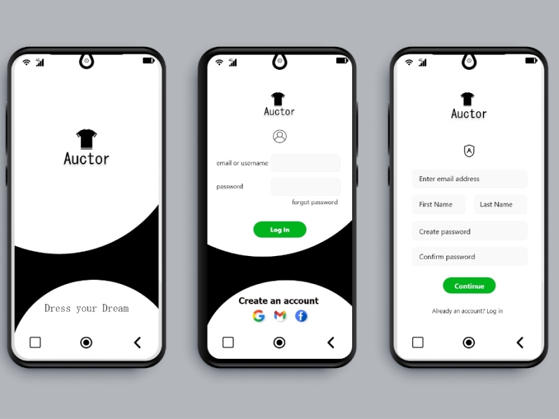 AUCTOR App Ui design by Nahin Khan on Dribbble