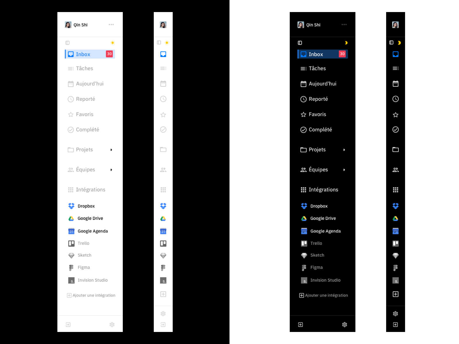 Sidebar for To-Do App by Etienne Chevalier on Dribbble