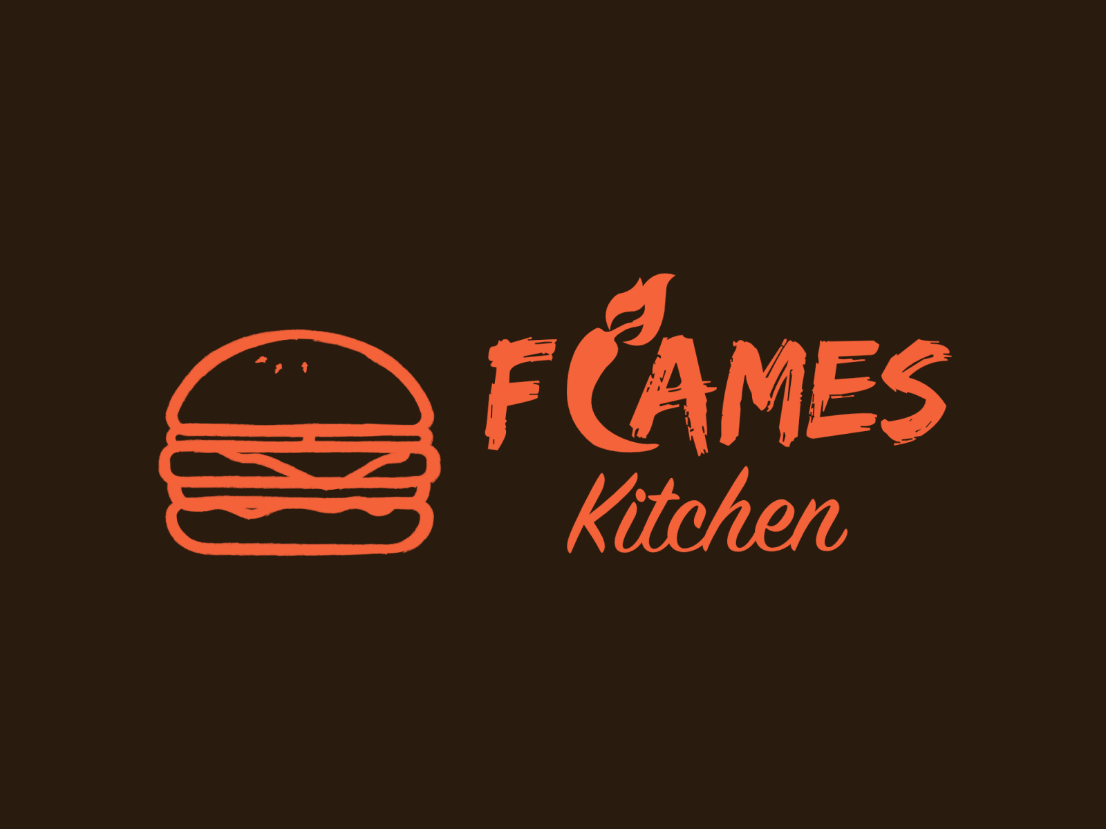 Flames Kitchen Logo Design by Oisin Conroy on Dribbble