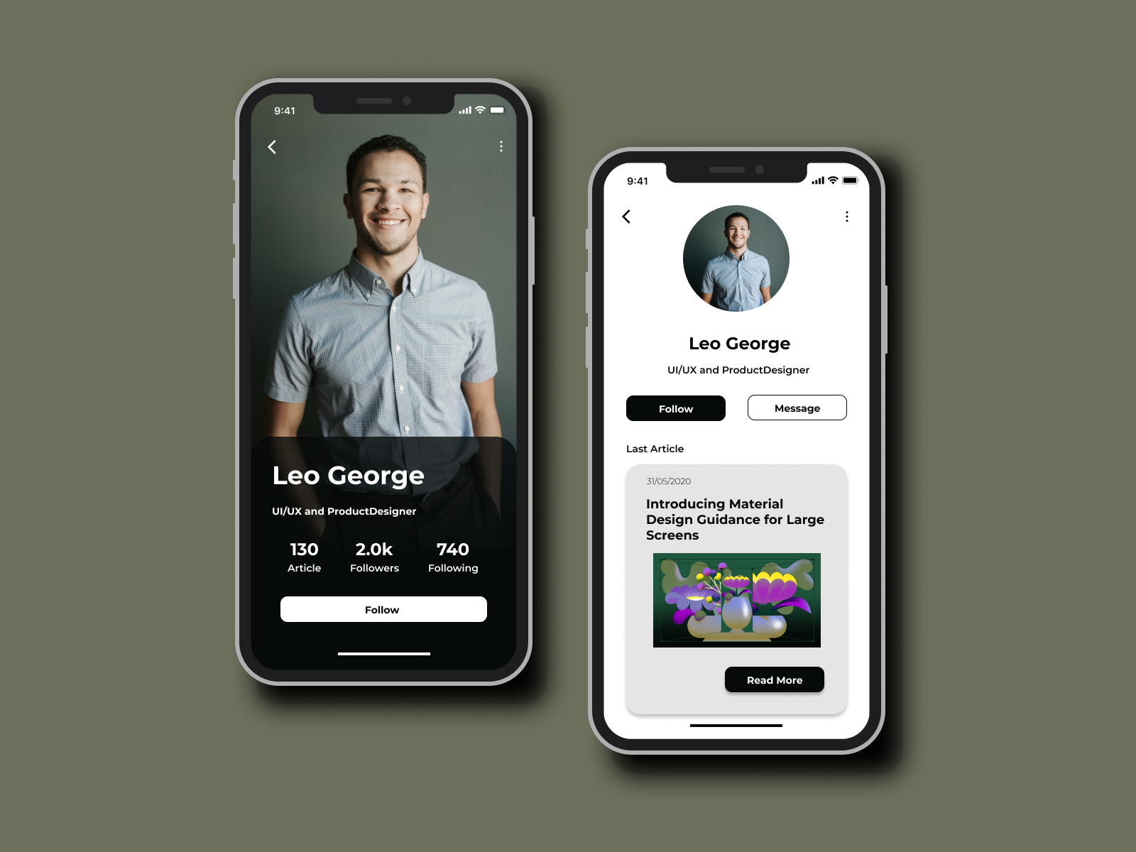 User Profile UI Design by Adhista Dera on Dribbble