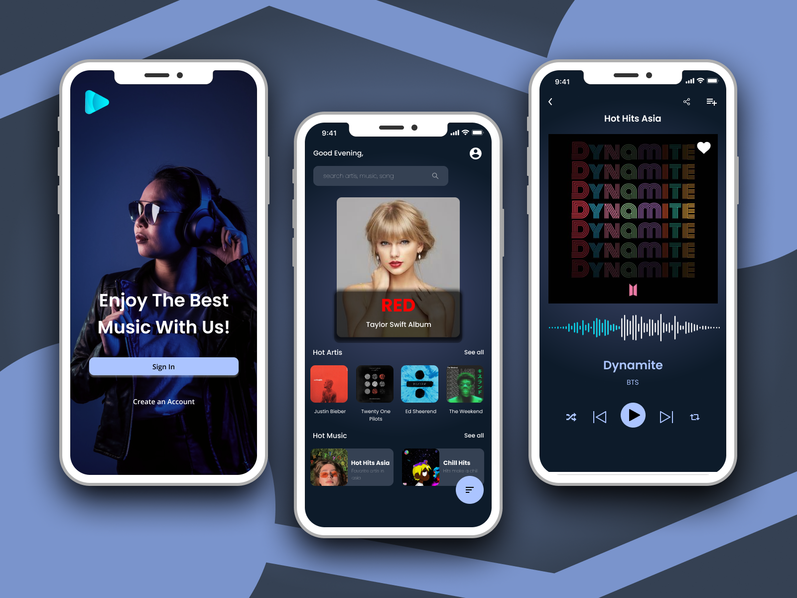 Music Player UI design by Adhista Dera on Dribbble