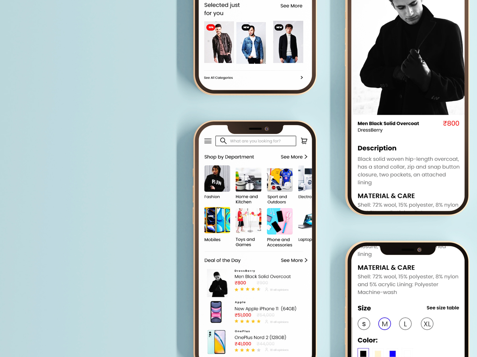 Shopping App Design Shot by Saurav sinha on Dribbble