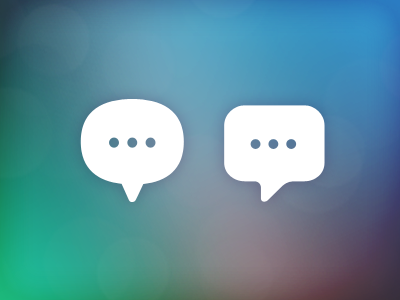 Chat pictograms by Electric Vera on Dribbble