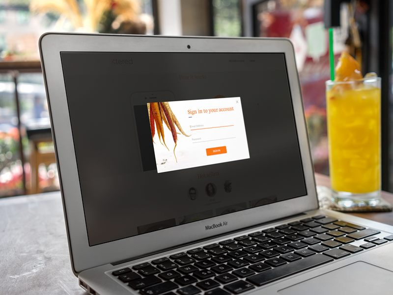 Sign In Made Delish by Bhargavi Kamakshivalli on Dribbble