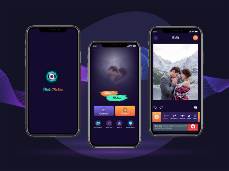Photo motion app ui design by Zakir Ullah on Dribbble