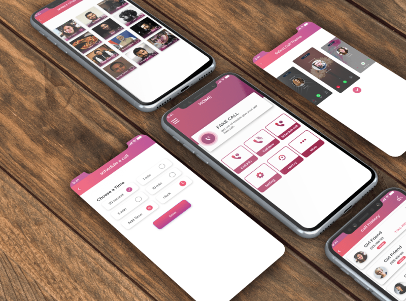 Fake Call App UI Design by Zakir Ullah on Dribbble