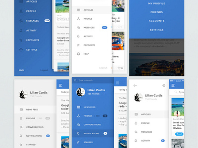 Awesome looking app menus by Visual Hierarchy on Dribbble