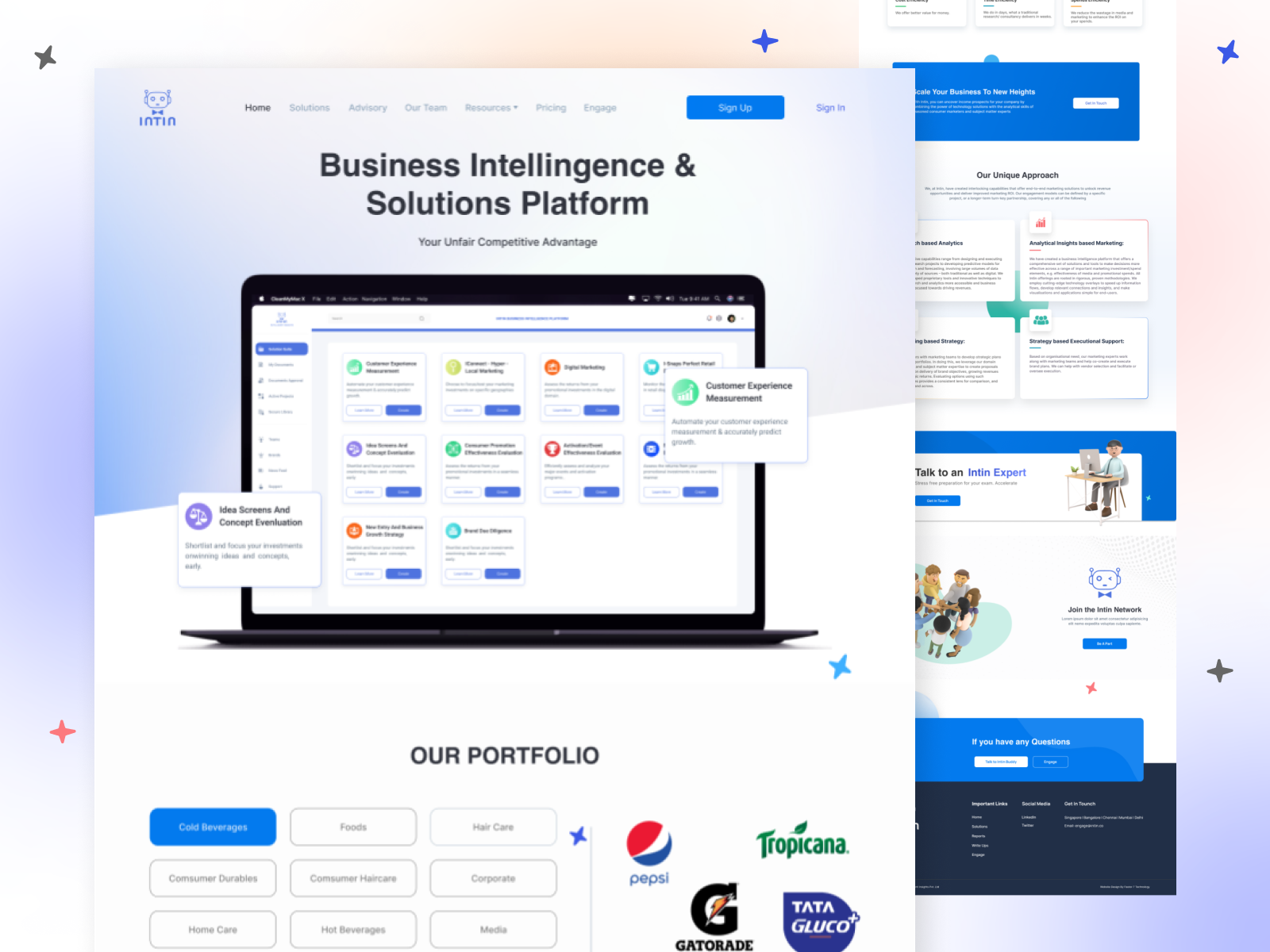 INTIN - WEBSIDE by Nazneen Husain on Dribbble