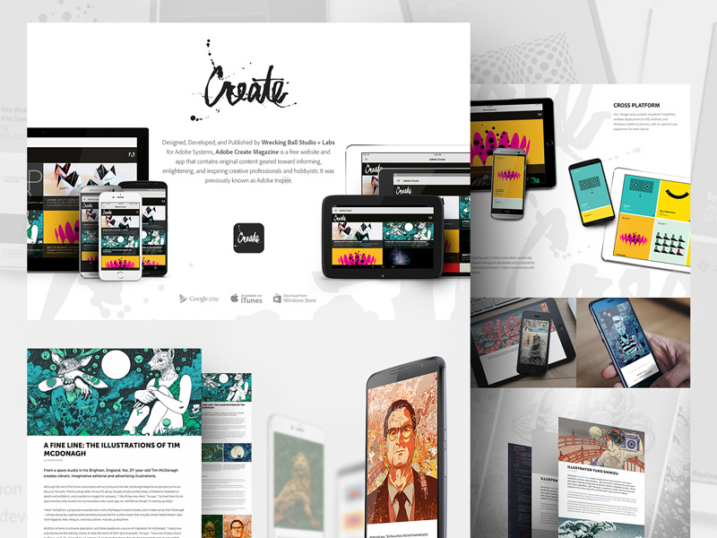 Adobe Create Magazine by Carlos Ramos on Dribbble