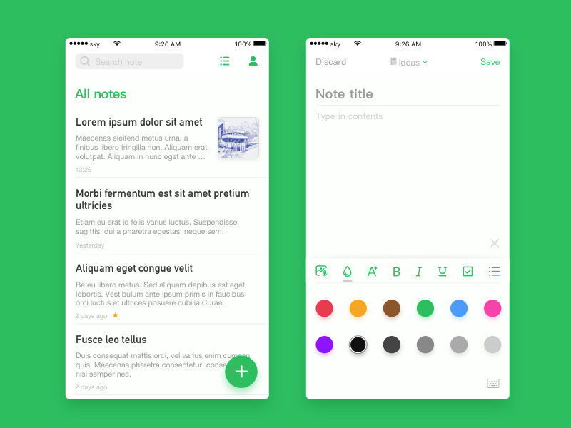 Evernote Redesign I by Zhang Xu on Dribbble