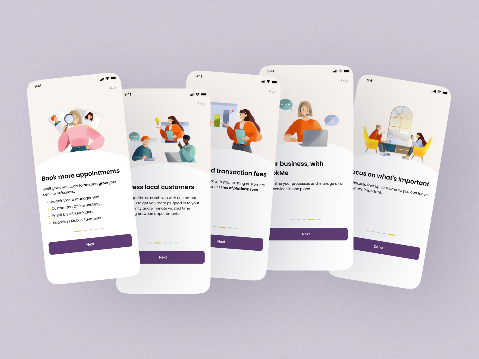 Mobile App - Onboarding Screens by Design Key on Dribbble