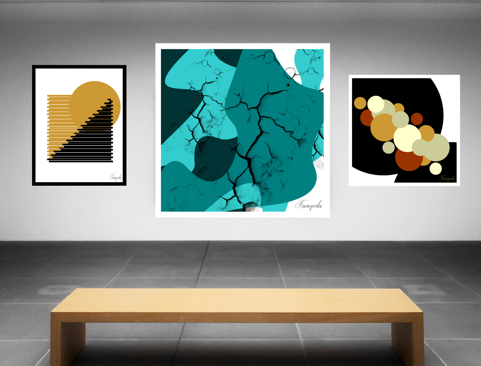 print wall art design by Tanzeela on Dribbble