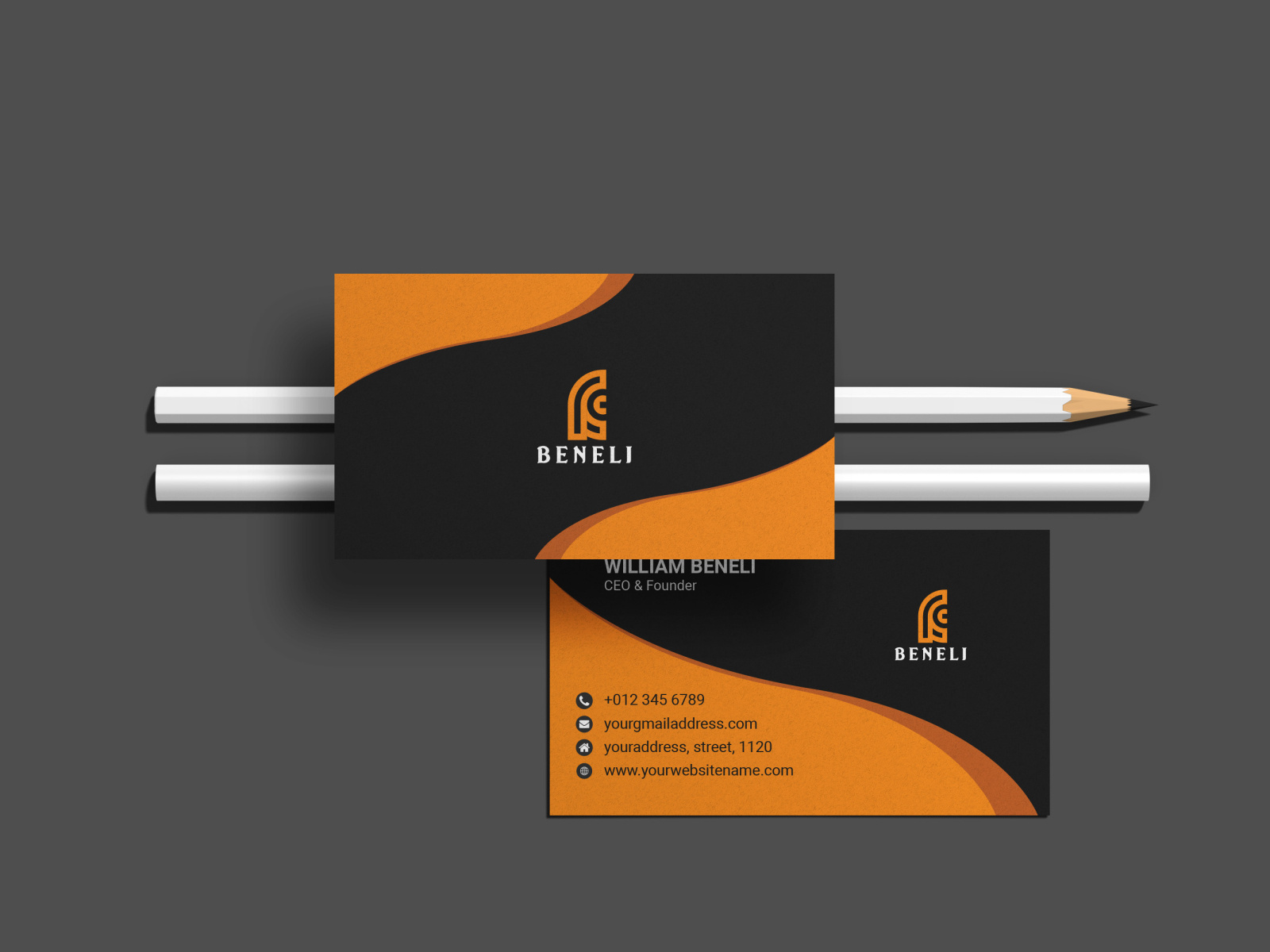Professional Business Card Design by Ibrahim Hussain Munna on Dribbble