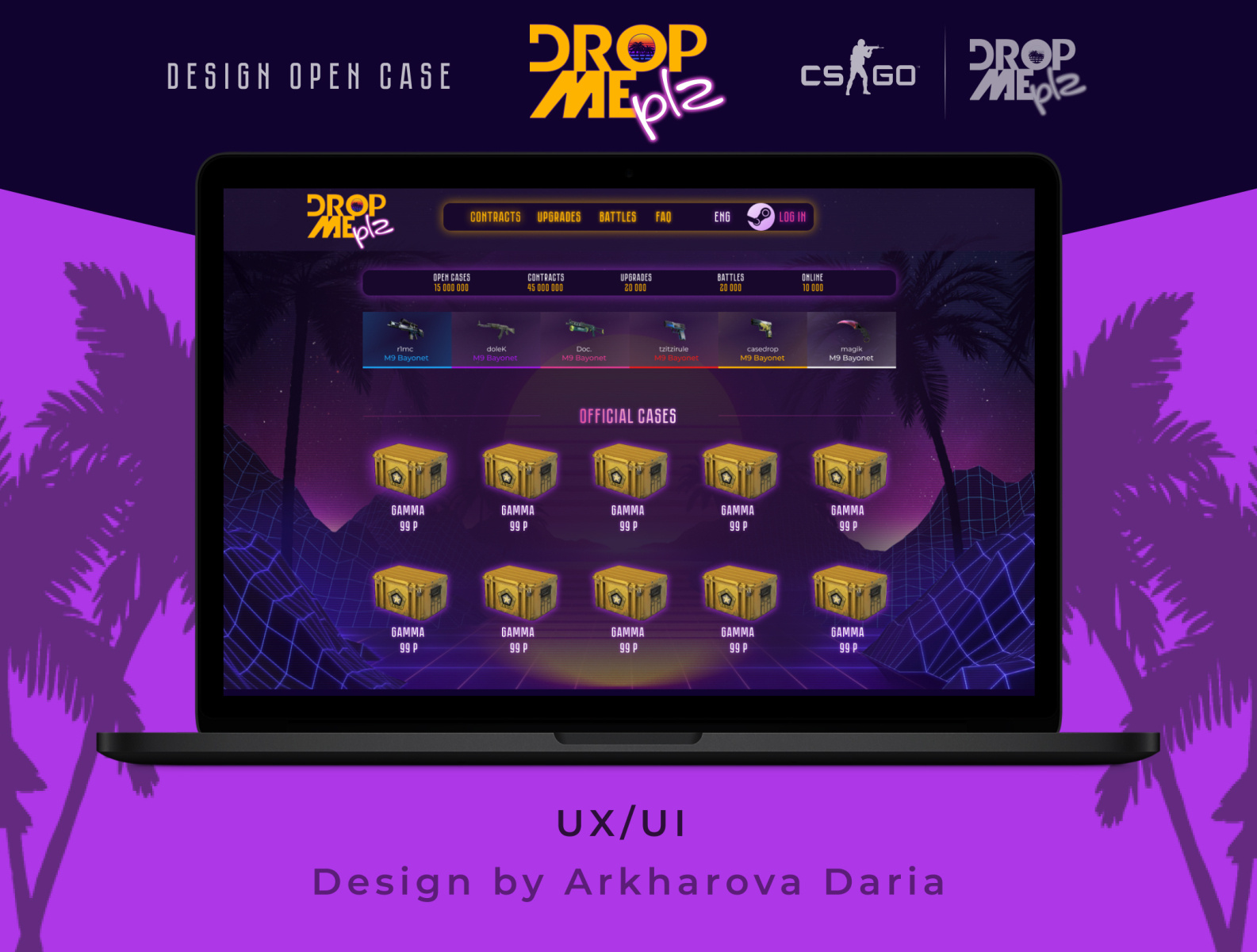 DROP ME | OPEN CASE | Opening CS:GO cases by Daria on Dribbble