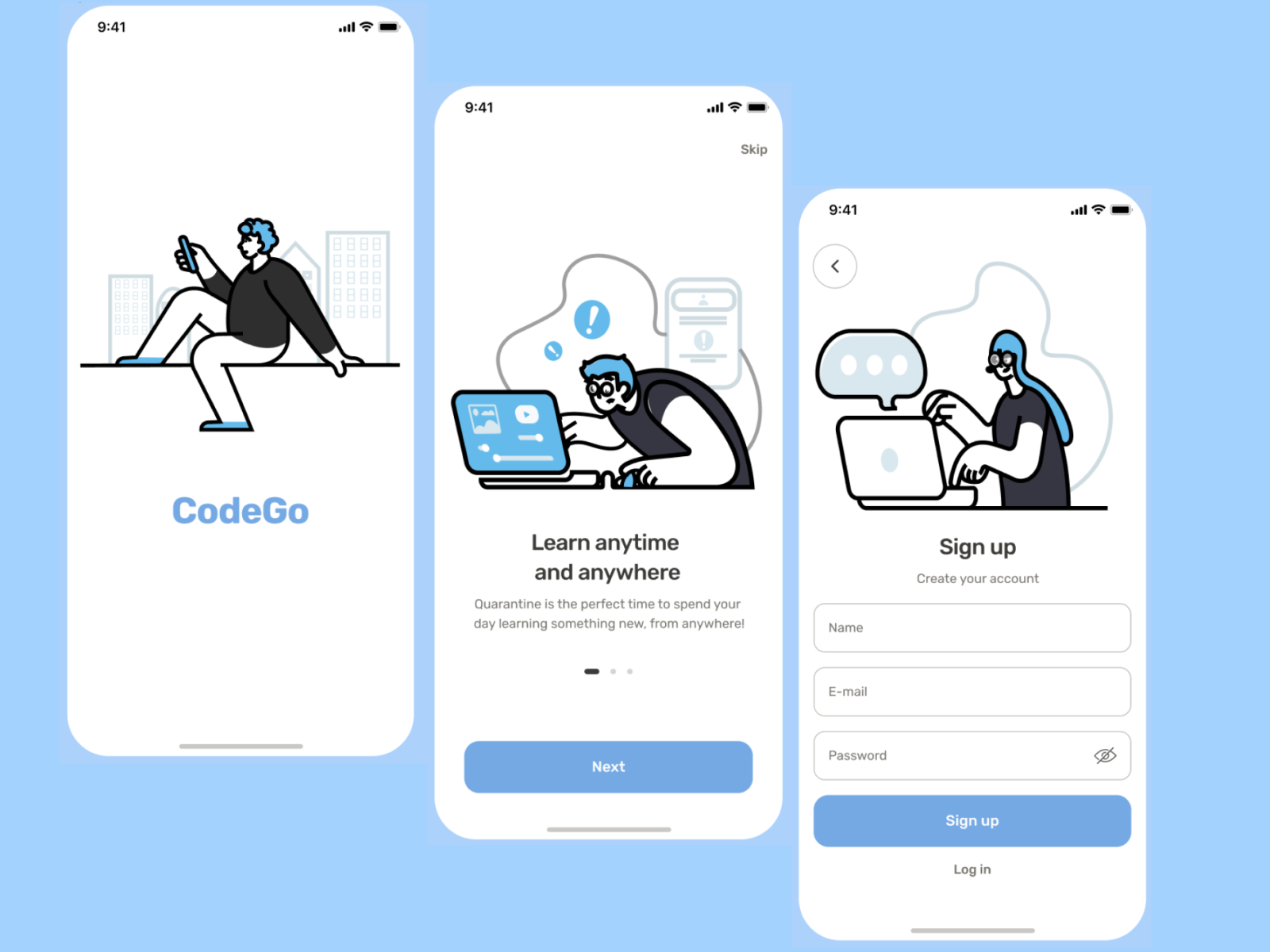 CodeGo - Mobile App by Elizaveta on Dribbble