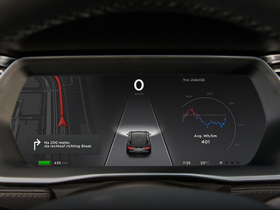 Tesla Instrument Cluster + Graph by Luc van Loon - Dribbble