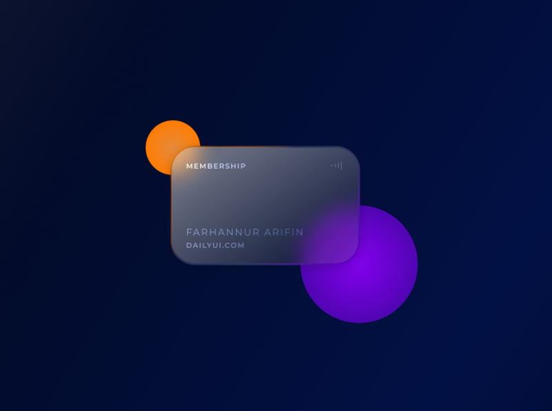 Glass Card Effect by Farhannur Arifin on Dribbble