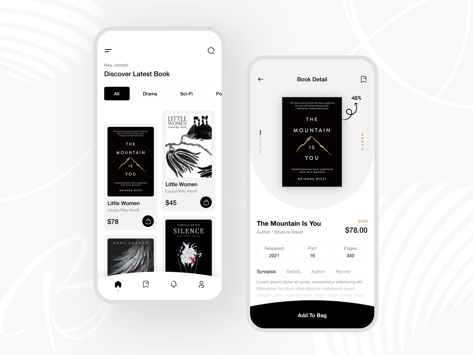 Book Shop App by Caliber design on Dribbble