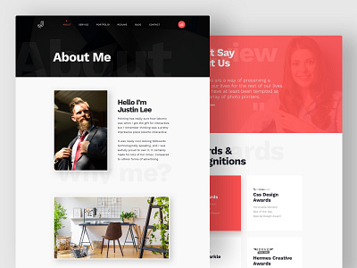 About Me by Imran Hossain on Dribbble