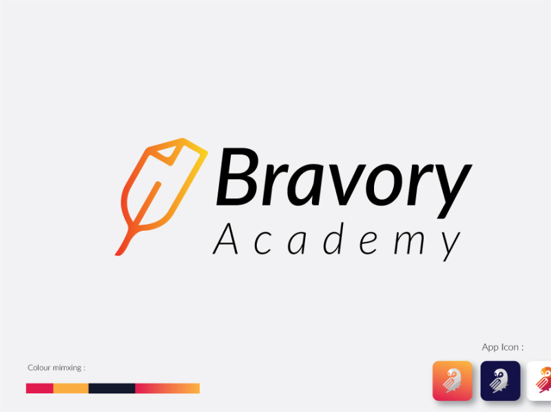Bravory Academy Modern Logo design by Md AL Rabby Ridoy on Dribbble