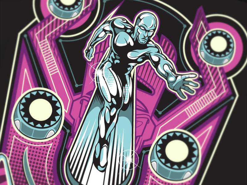 Pinball Silver Surfer by Samuel Ho on Dribbble