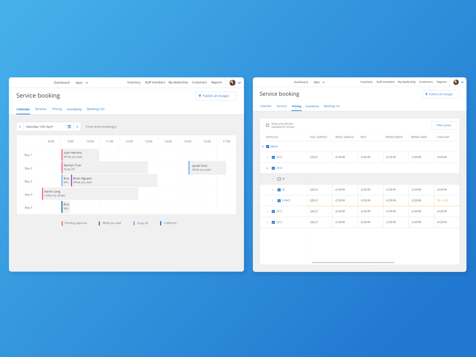 Service Booking Platform by Stergios Kritikos on Dribbble