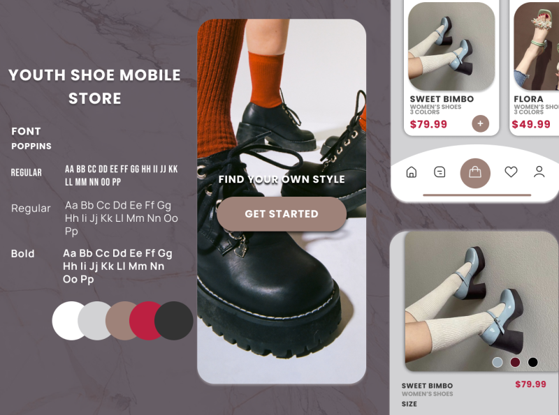Shoe mobile store by Maria on Dribbble