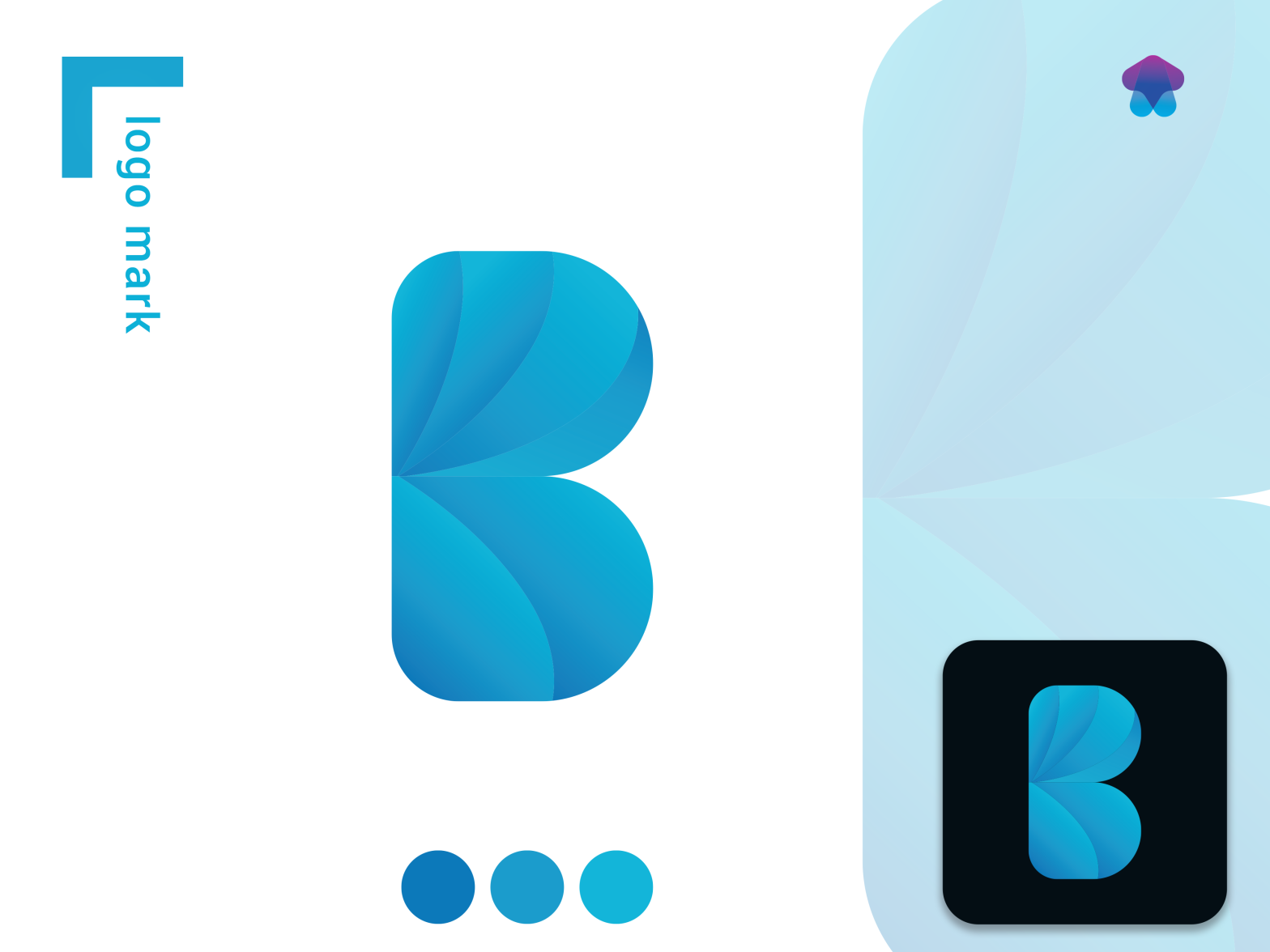 Modern Letter B design by Afsar Hossain on Dribbble