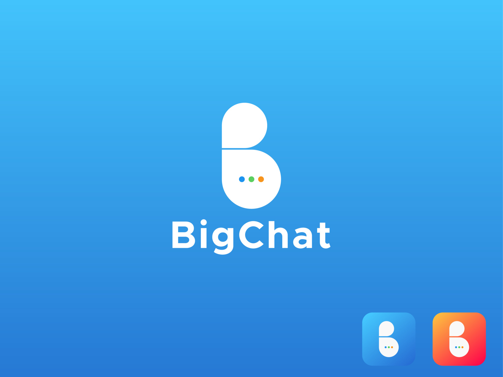 Big chat logo - chat by Sanwal Zaman on Dribbble