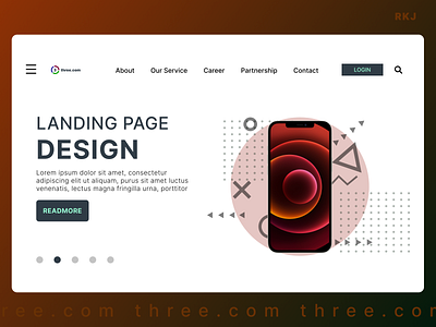 three.com by RKJ on Dribbble