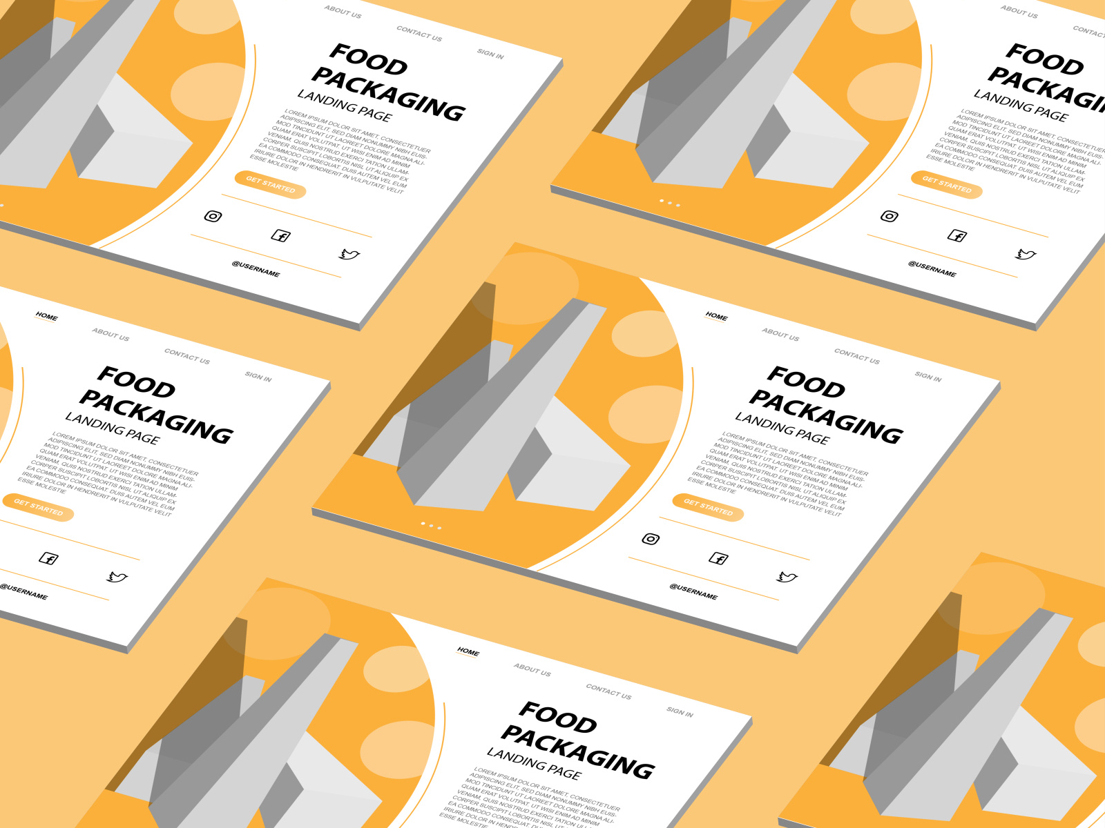 Food Packaging Website by neshallWeb on Dribbble