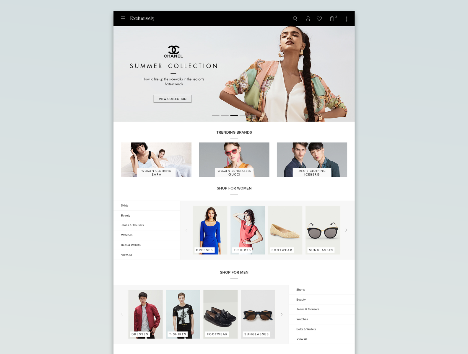 Exclusively Luxury Home Page by Ankit Awasthi on Dribbble