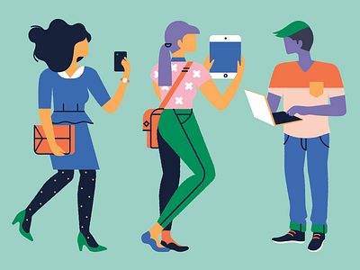 Techie People by Moni on Dribbble
