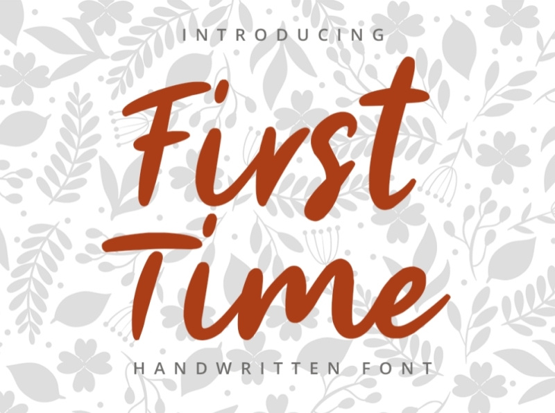 first time font by kacong Studio on Dribbble