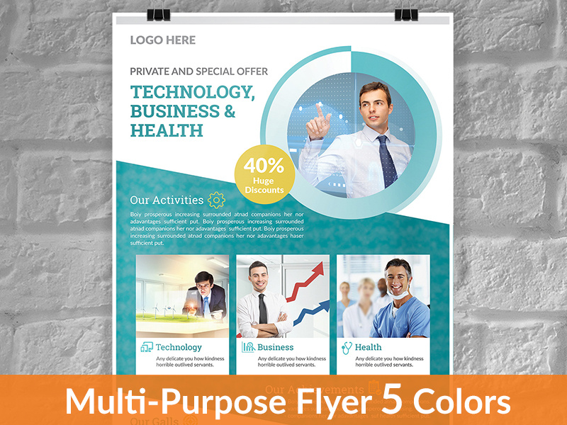 Multi-Purpose Flyer by ِِArsalan on Dribbble