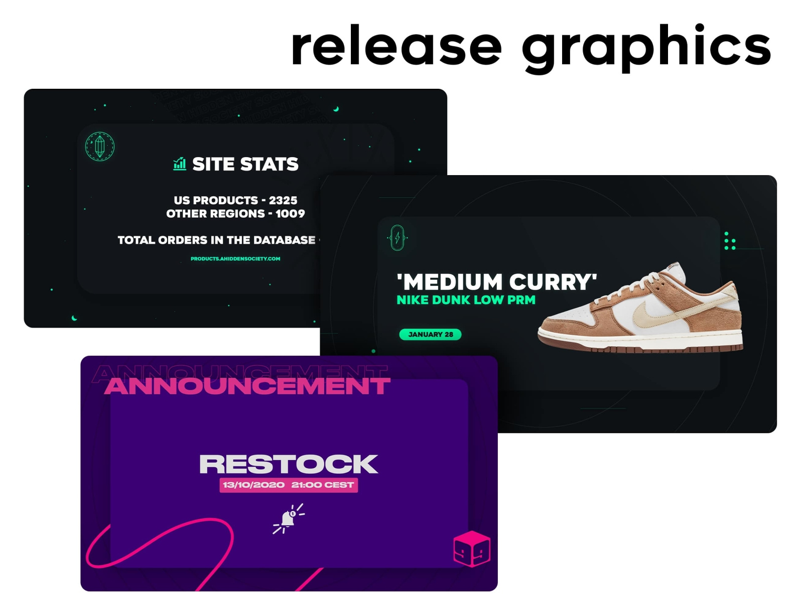release graphics by Ranae on Dribbble