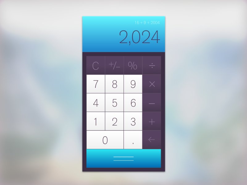 Calculator by Ramiro Ruiz on Dribbble