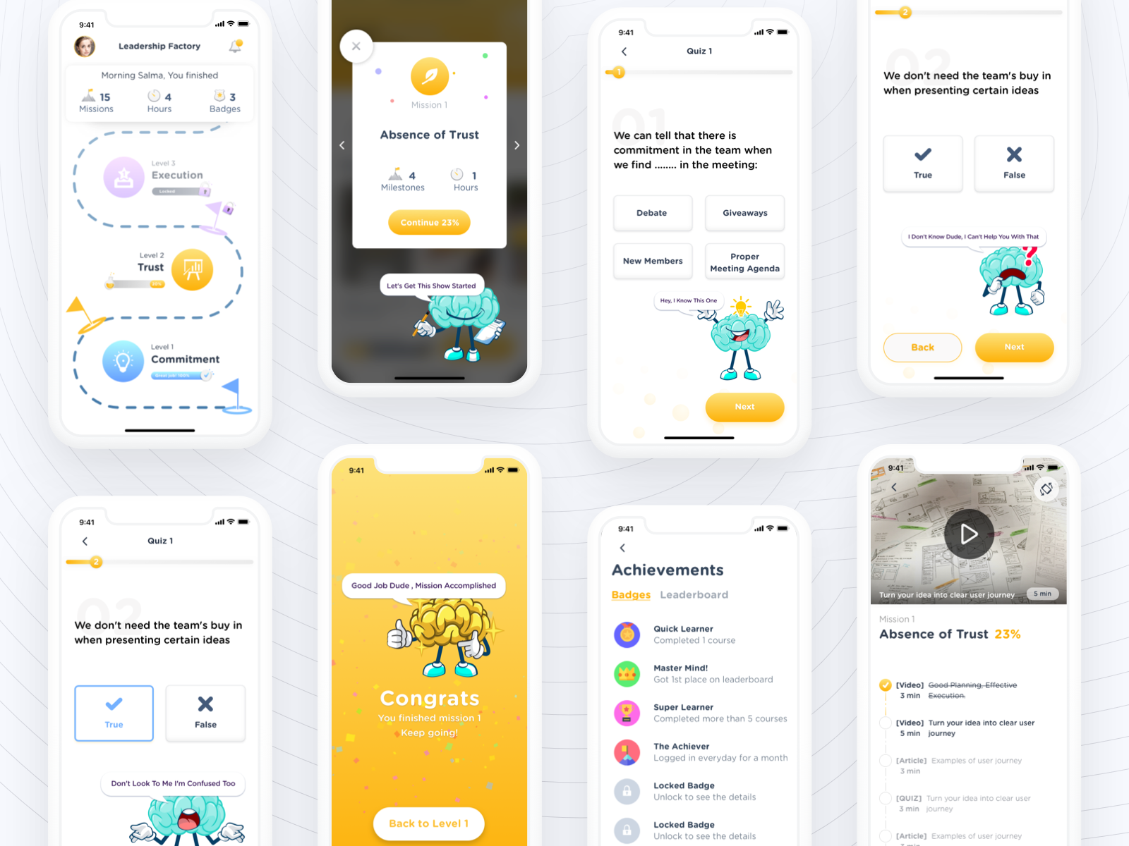 Leadership Factory | Gamified E-learning app by Mohamed Kamal for ...