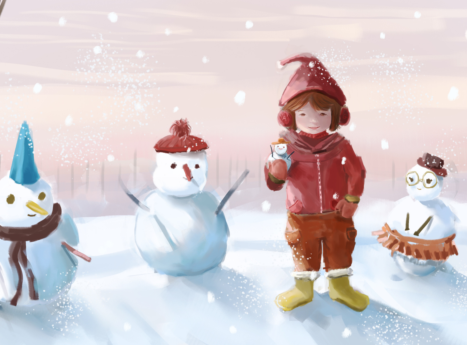 Snowman by AGEEE on Dribbble