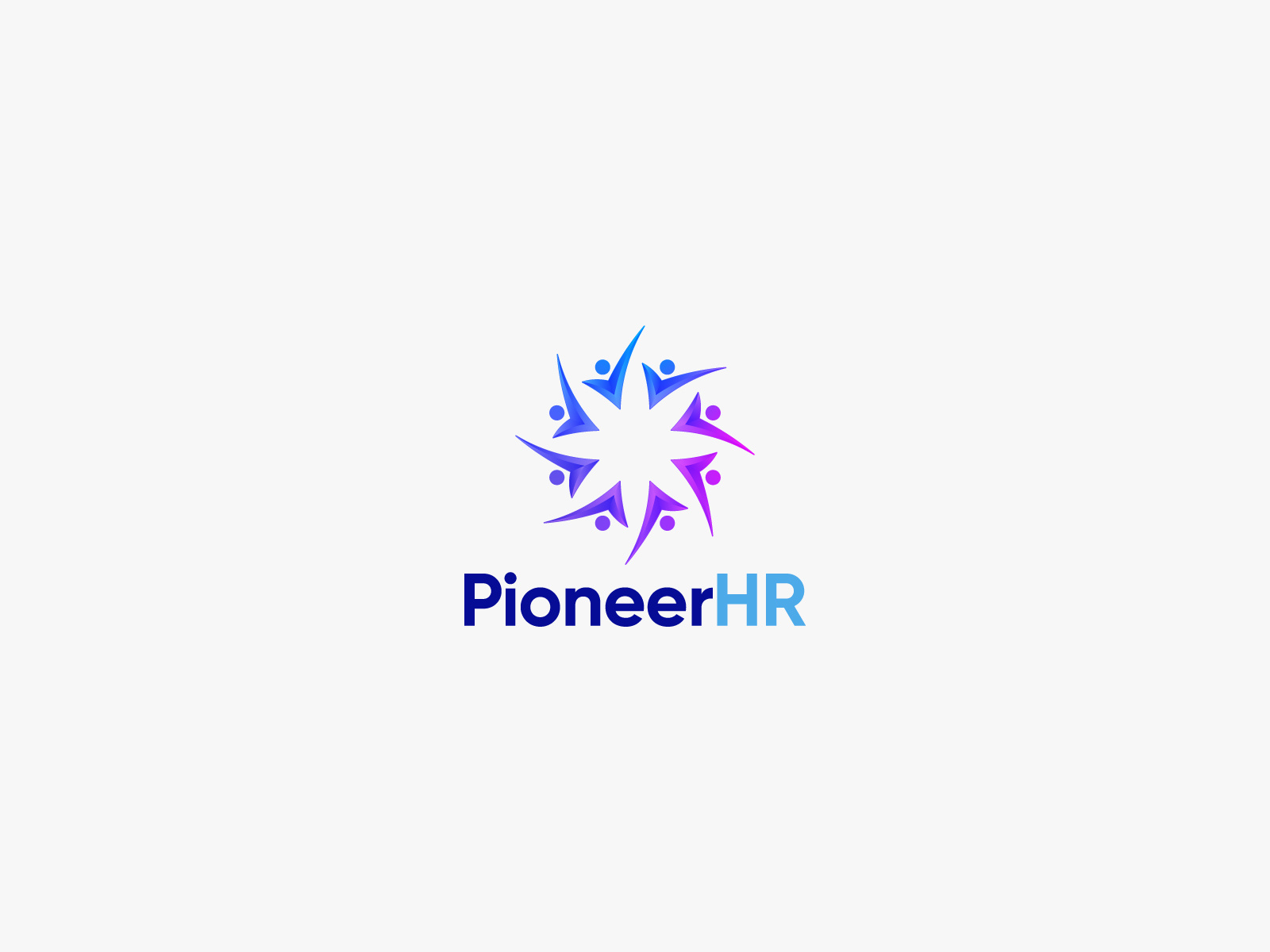 Modern logo design for HR company by meddezeen on Dribbble