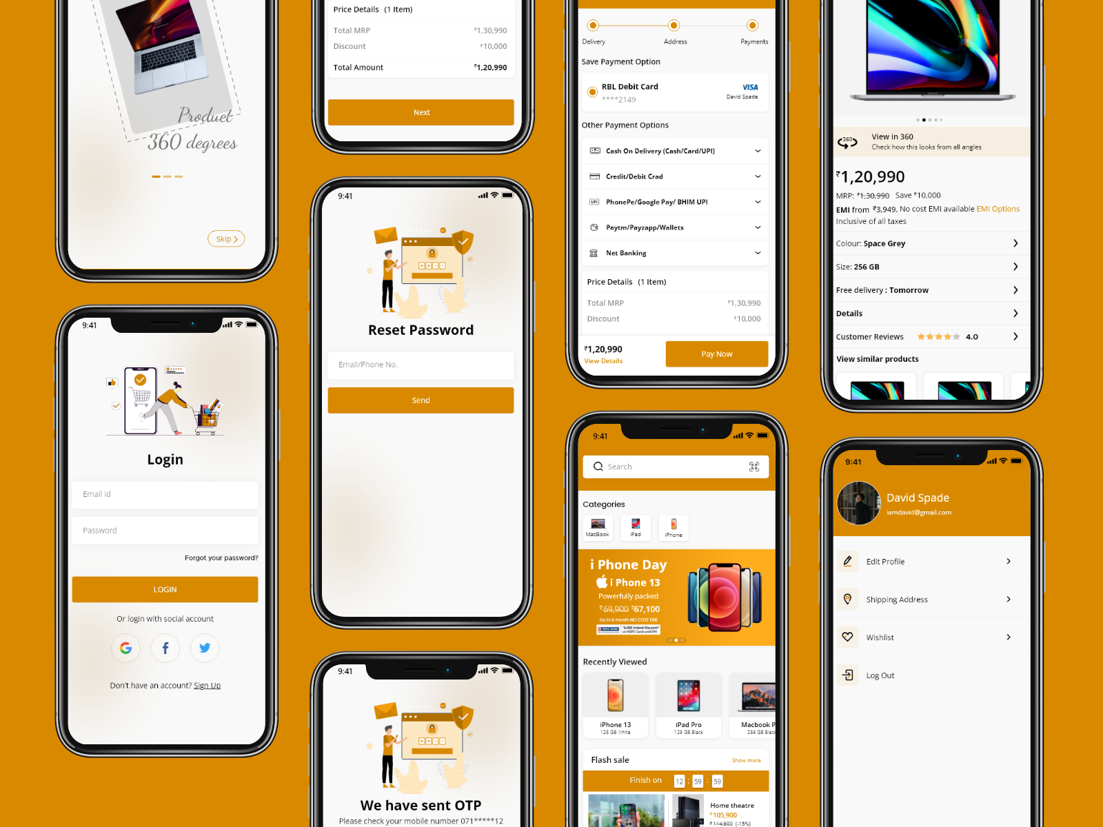 Electronics store mobile app by Ravi on Dribbble